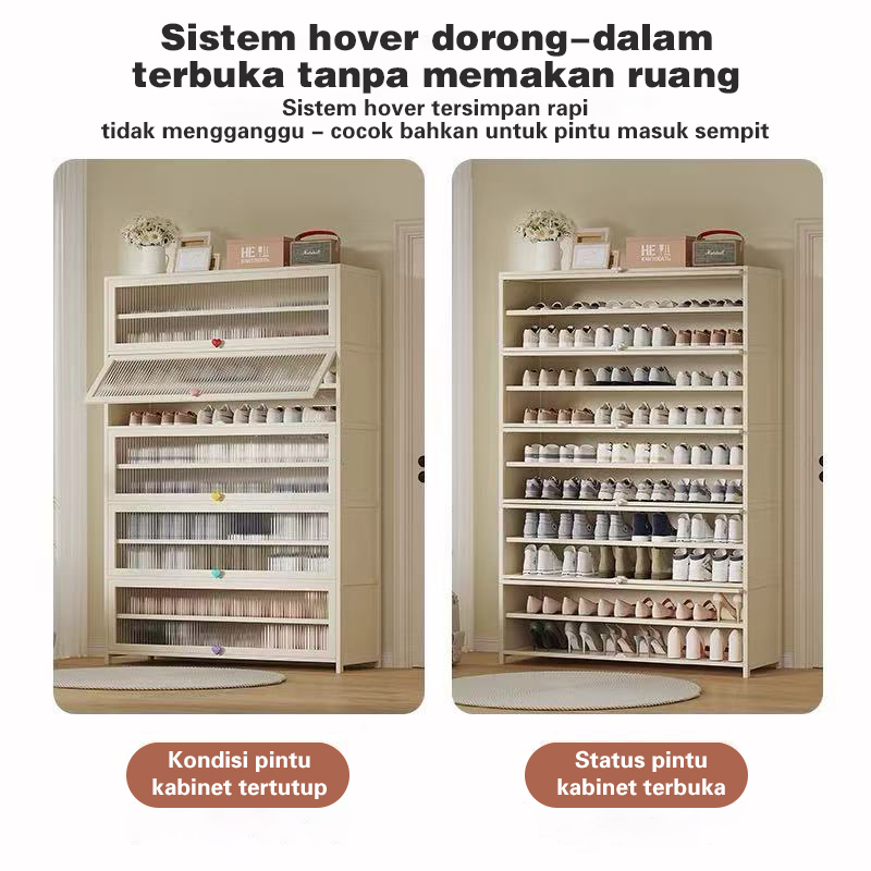 Jual Kosistar Lemari Sepatu Putih Rak Sepatu Susun Tertutup Minimalis ...