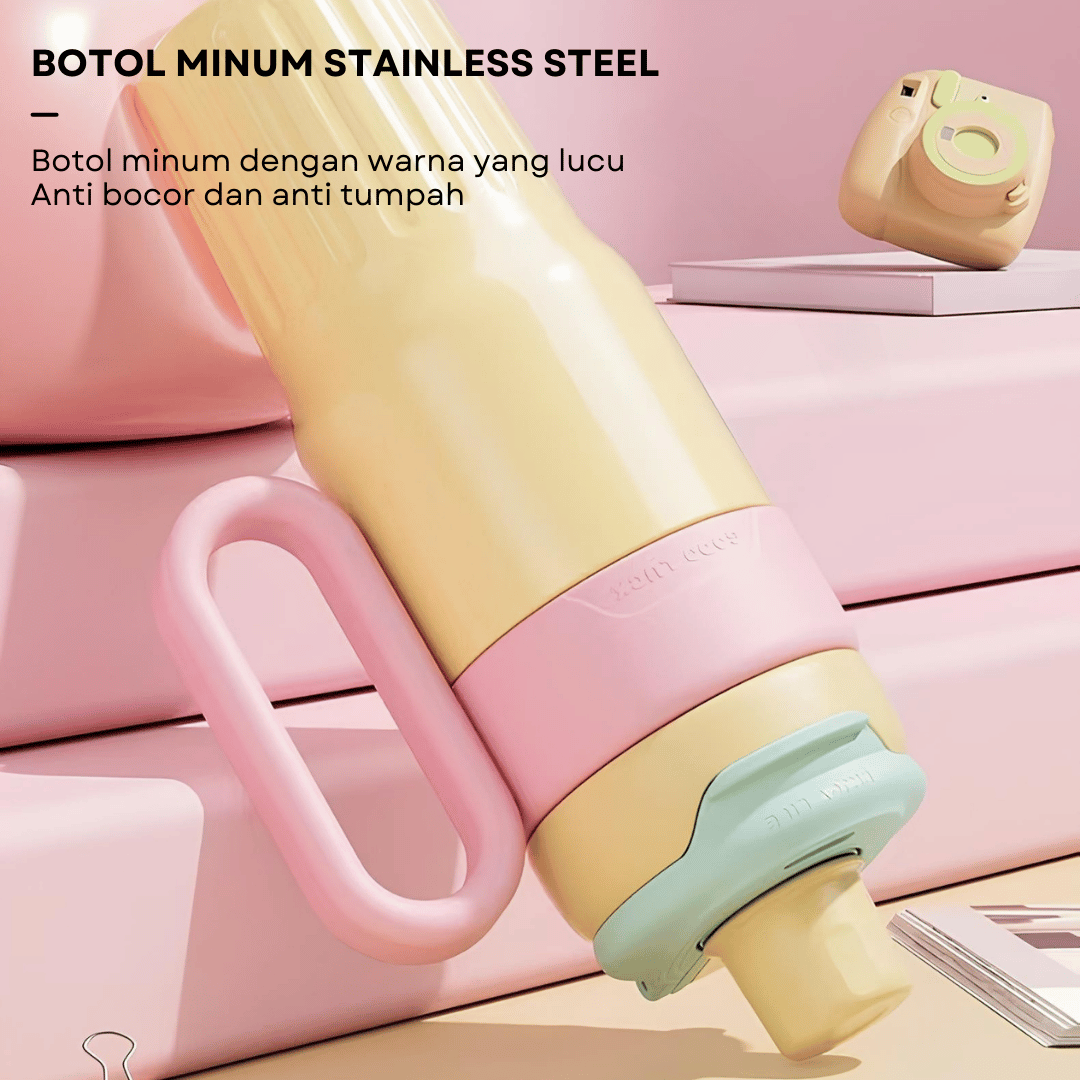 Jual FUNNYCOOK Tumbler Infused Water Stainless Steel 316 Botol Minum Anak Tahan Panas dan Dingin ...