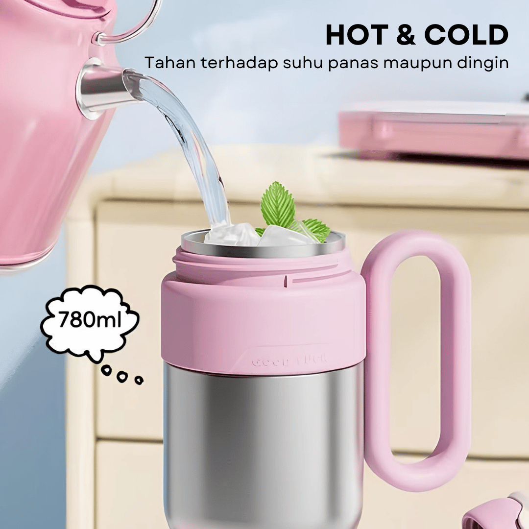 Jual FUNNYCOOK Tumbler Infused Water Stainless Steel 316 Botol Minum Anak Tahan Panas dan Dingin ...