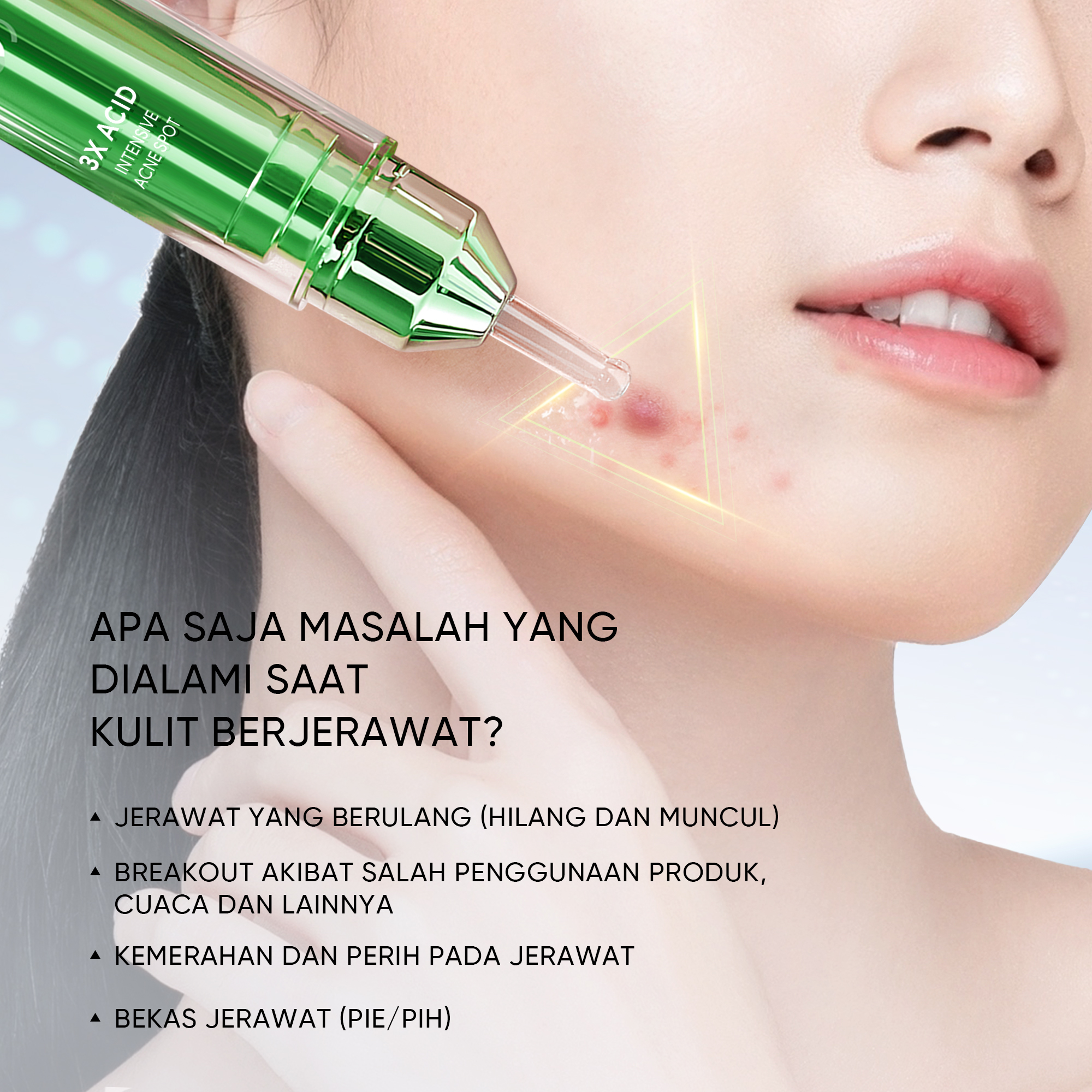 Jual SKINTIFIC - 3X Acid Intensive Acne Spot Set | Salicilyc Acid Spot Serum Salicylic Lactic ...