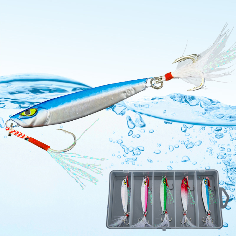 Jual [OFFICIAL] KASTKING 5PCS Set Box (10g/5.1cm) Metal Jigging Jiging ...