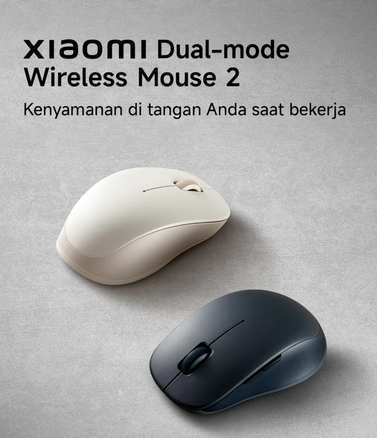 Jual Xiaomi Dual Mode Wireless Mouse 2 | Precise 1200 DPI Sensor | 2 ...
