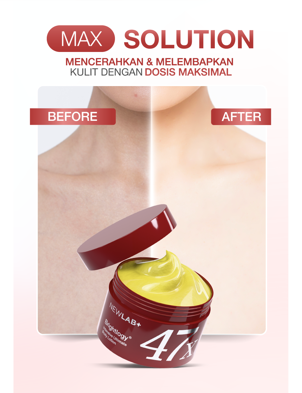 Jual NEWLAB Brightlogy Intensive Power Brightening Lotion | Body Lotion Pemutih Badan | Handbody ...