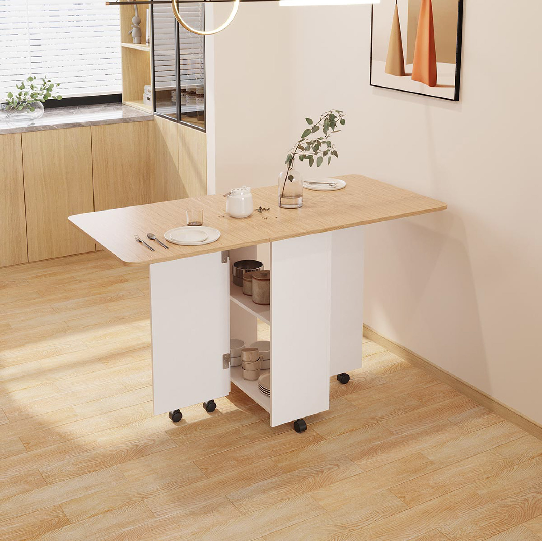 Jual Homedoki Meja Makan Lipat / Meja Makan / Meja Lipat / Meja Makan Kayu / Meja Lipat ...