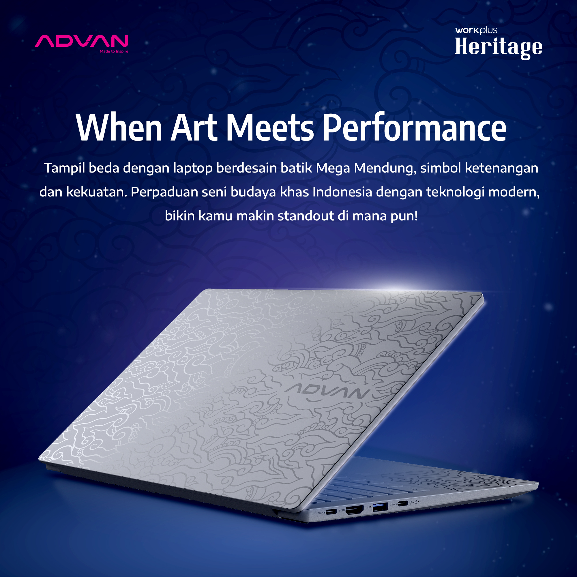 Jual [EXCLUSIVE LAUNCH] ADVAN Laptop Workplus Heritage Ryzen 5 7535HS ...