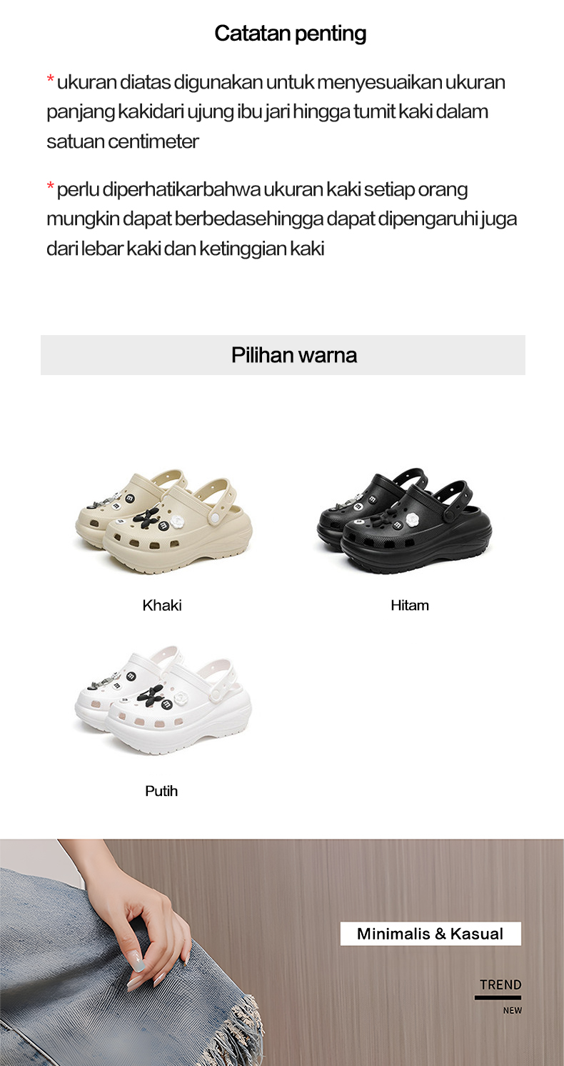 Jual Sandal Wanita/Sepatu Cross Mega Crush stylish, sol EVA super ringan, nyaman dipakai lama ...