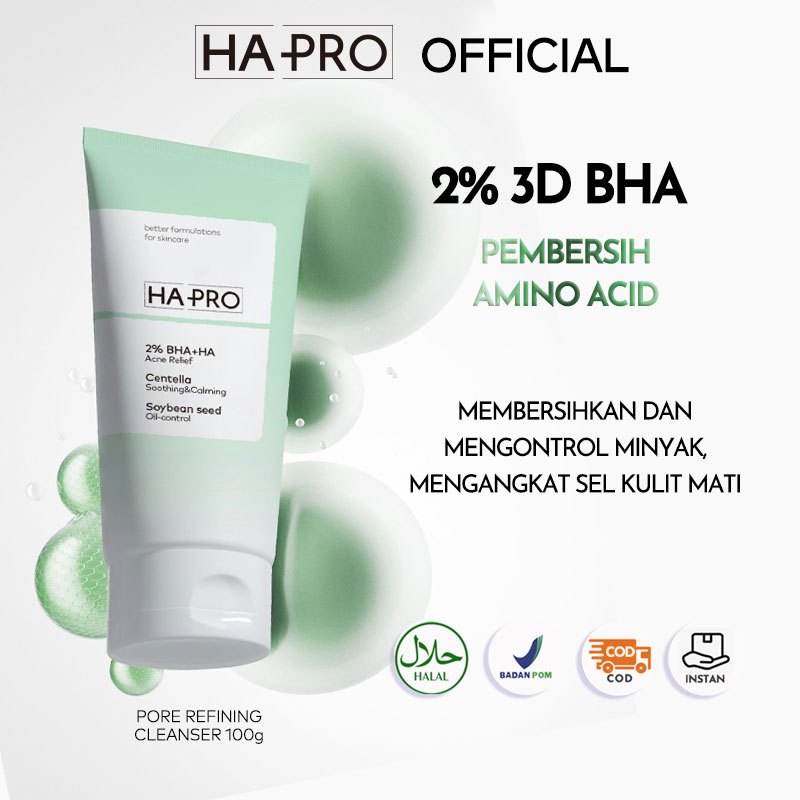 Jual [HAPRO] NEW! HA PRO Gentel Low Ph Pore Refining Face Wash Cleanser ...