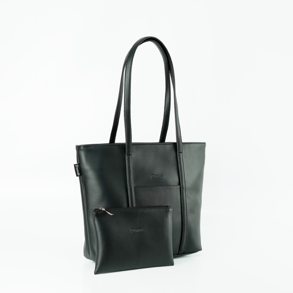 Jual Pamole - Tote Bag Wanita Bahan Kulit Sintetis Penutup Resleting ...