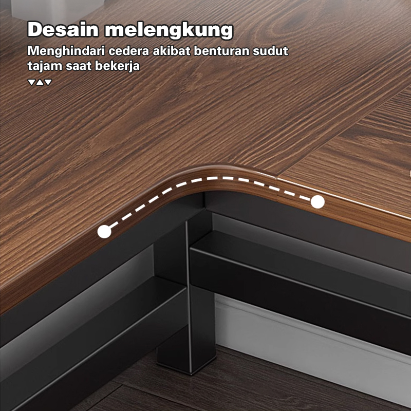 Jual antsun-Meja Kerja L Meja Kantor Serbaguna L shaped Meja Komputer ...