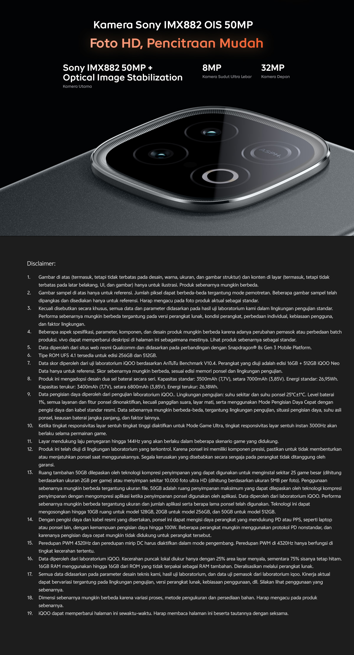 Jual [NEW LAUNCH] vivo iQOO Neo 10, 1st Snapdragon 8s Gen 4 + Q1 (Dual ...