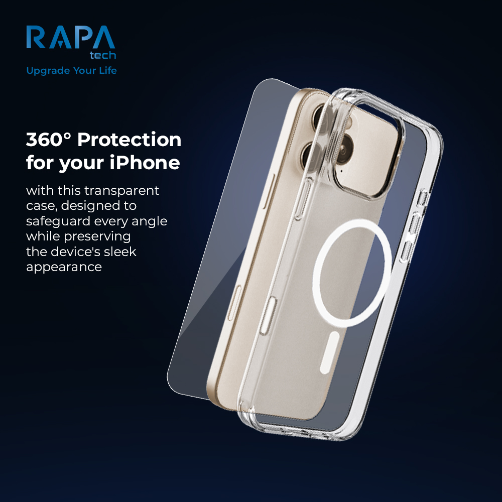 Jual RAPAtech Hybrid MagSafe Clear Case iPhone 17 / 16 / 15 / 13 / 16 PM / 15 PM / 16 Pro / 15 ...