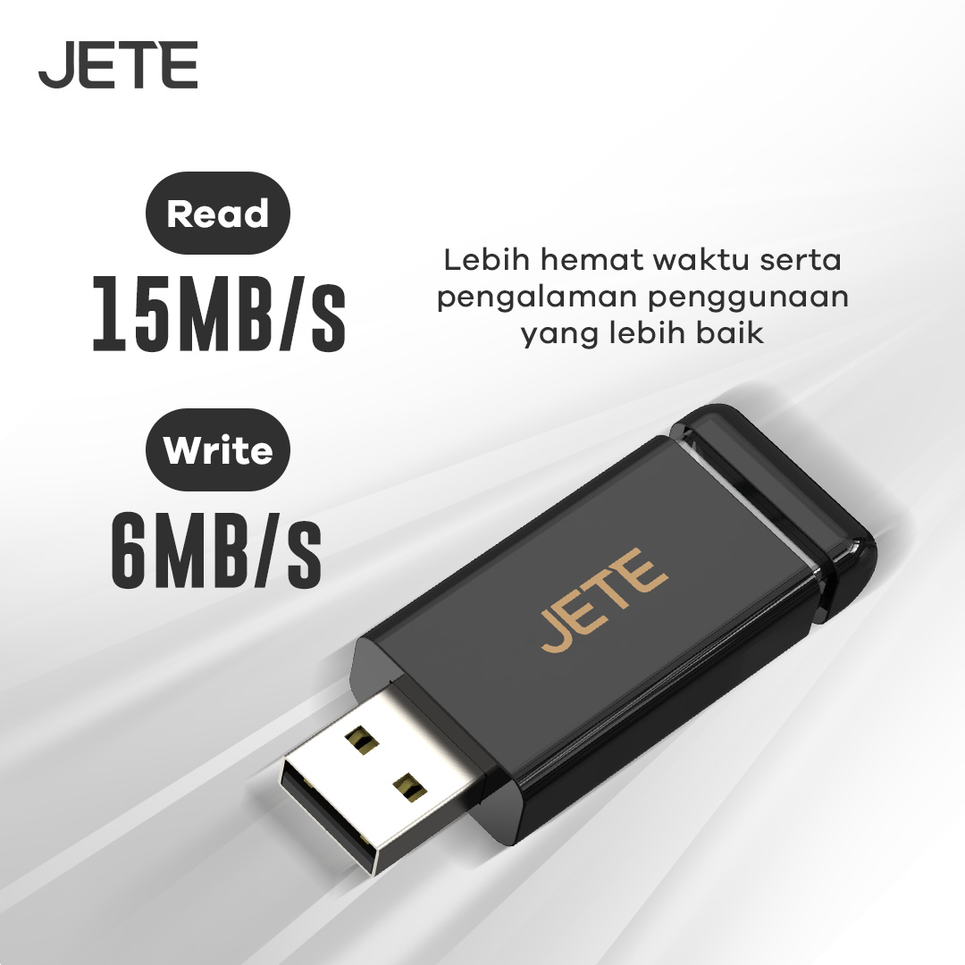 Jual JETE Flashdisk U2 4GB 8GB 16GB 32GB 64GB USB 2.0 Slide Push ...