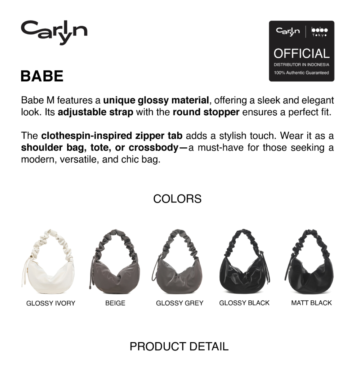 Jual Tas Carlyn - Babe - Handle Shoulder Crossbody Bag | Shopee Indonesia