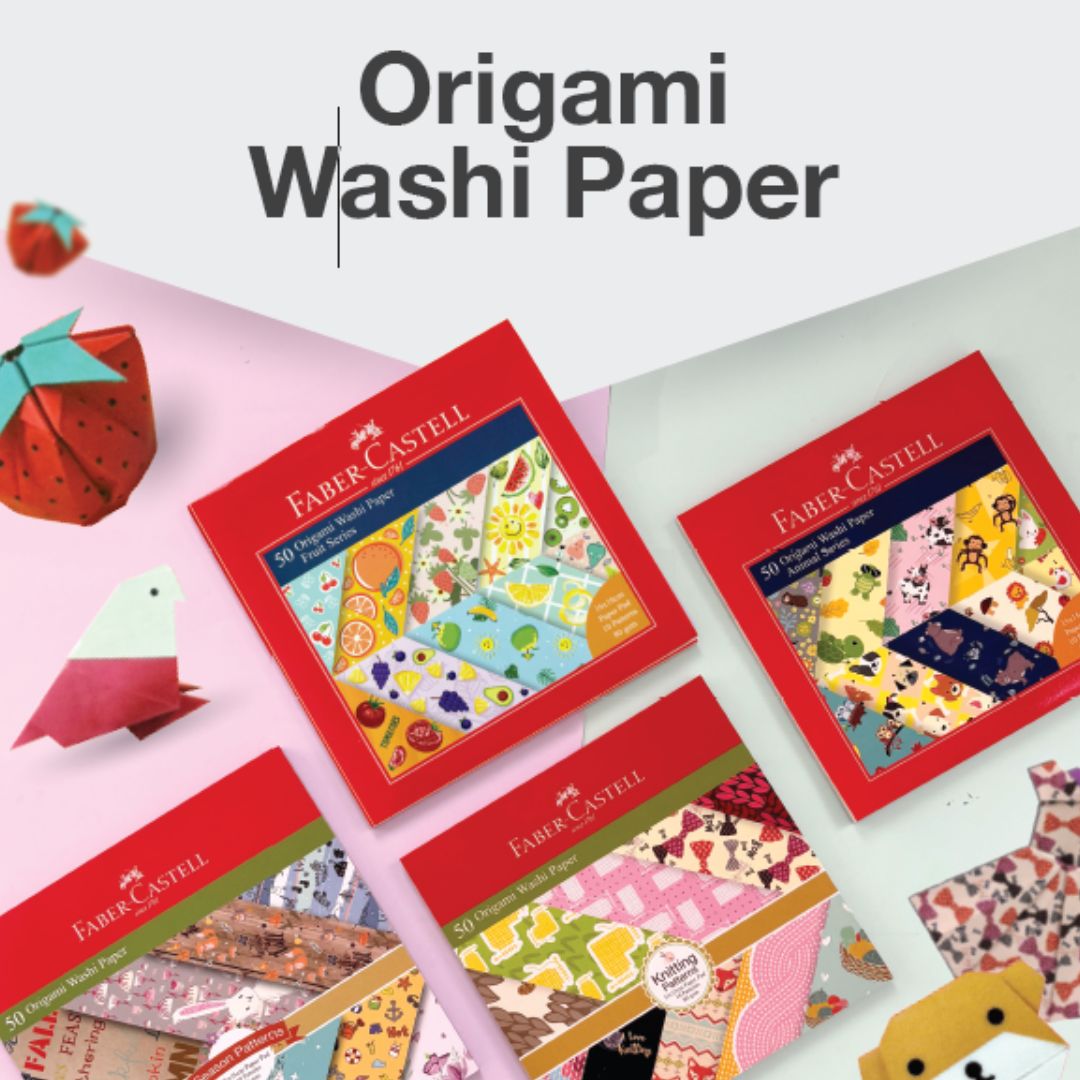 Jual Faber-Castell Kertas Lipat Origami Washi Paper Knitting Pattern ...