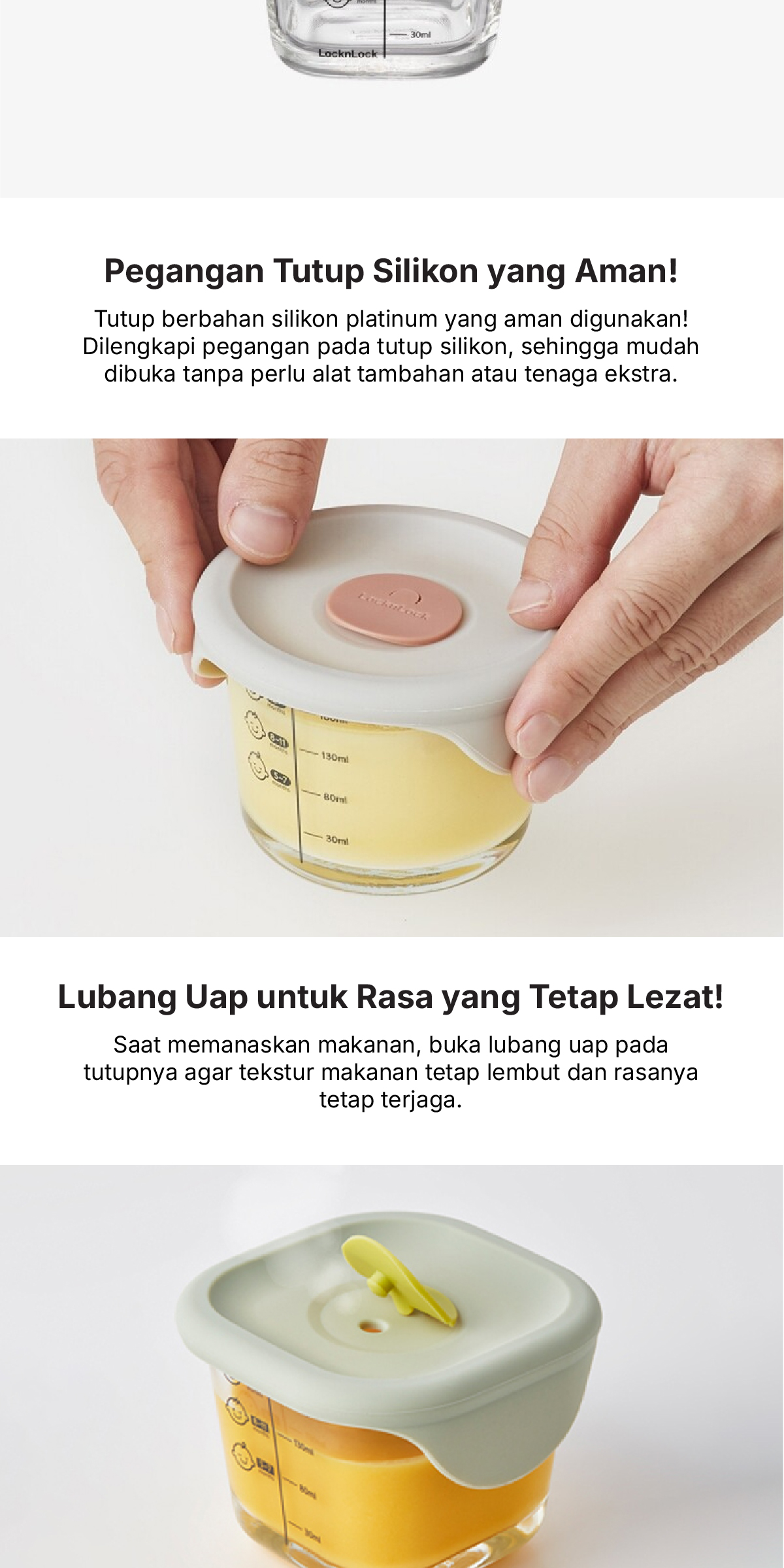 Jual LocknLock Oven Glass Food Container MPASI Bayi 3Pcs 230ml | Shopee ...