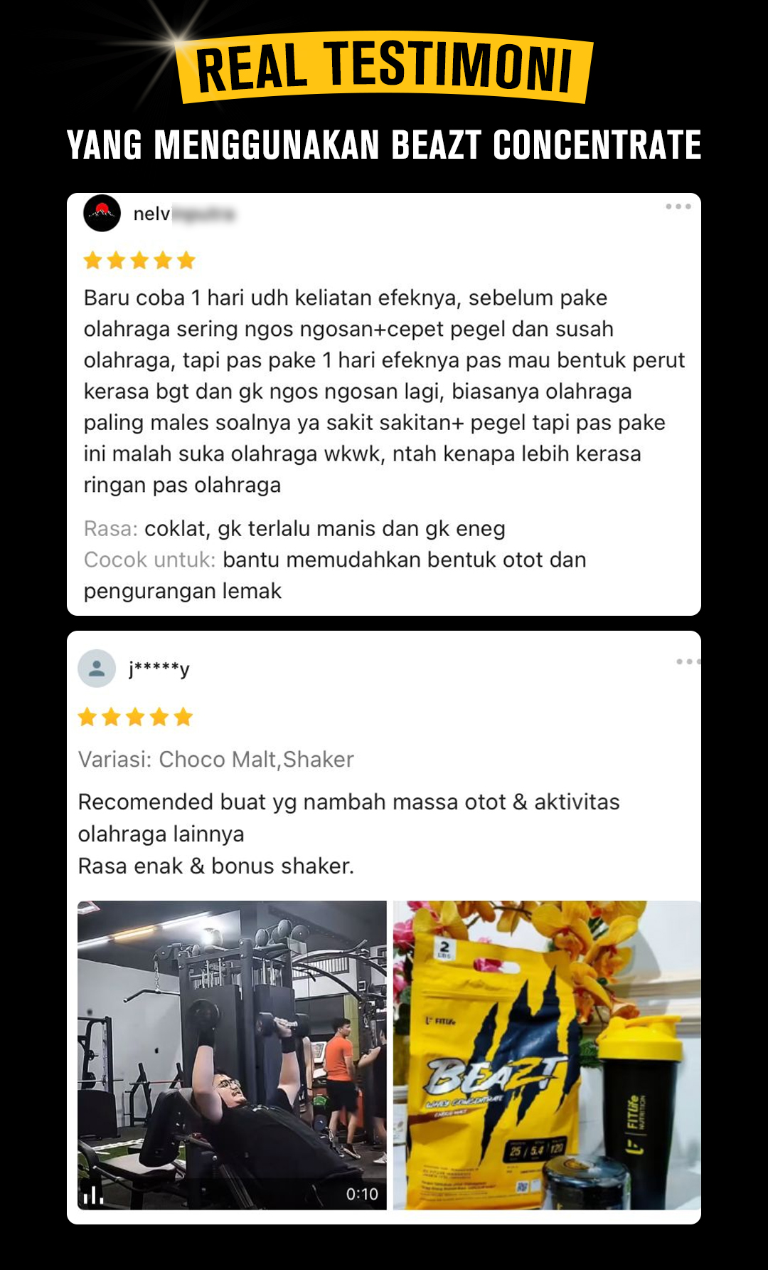 Jual (EXCLUSIVE COLLABORATION) FITlife Beazt 5lbs/2260gr - Whey Protein ...