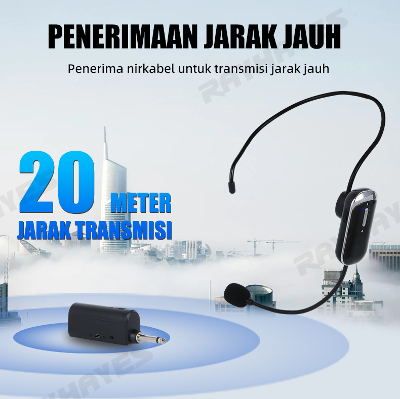 Jual RAYHAYES Mic Wireless Kerah Untuk Pengajaran Profesional Mikrofon ...