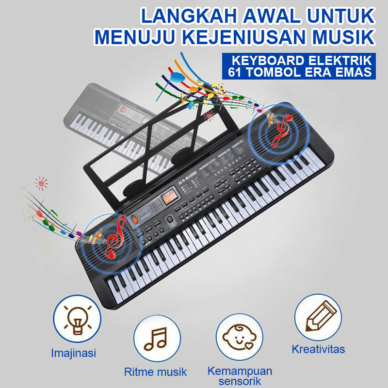 Jual Benston Music- Keyboard Elektronik Anak 61 keyboard, Dirancang ...