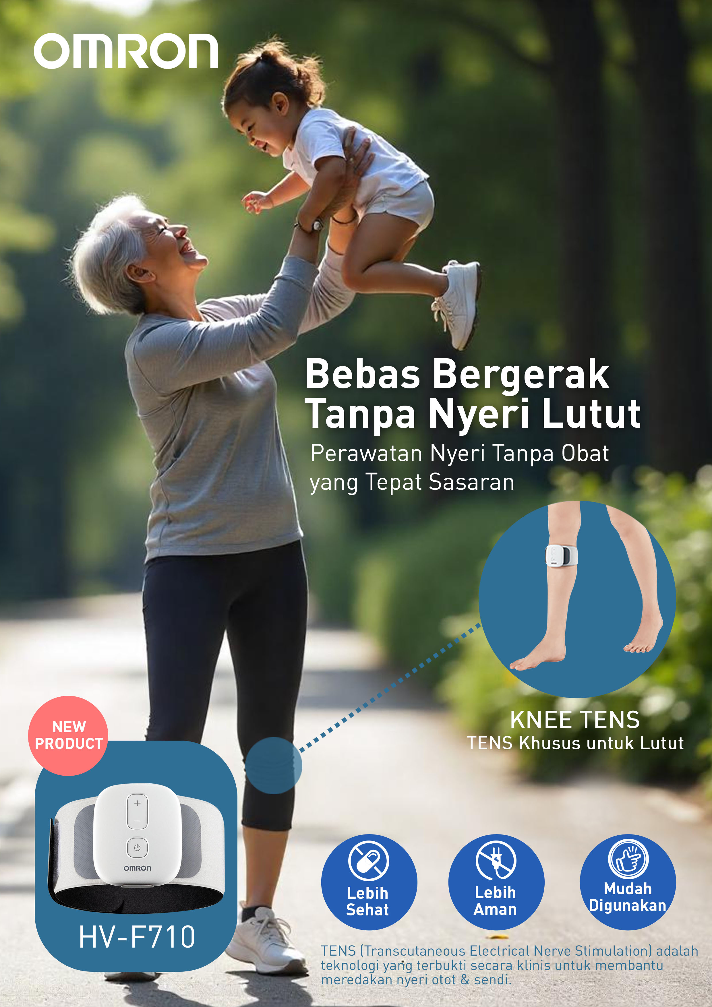 Jual Omron HV-F710-MCAP Knee TENS Massager Alat Pijat Terapi Lutut | Shopee Indonesia