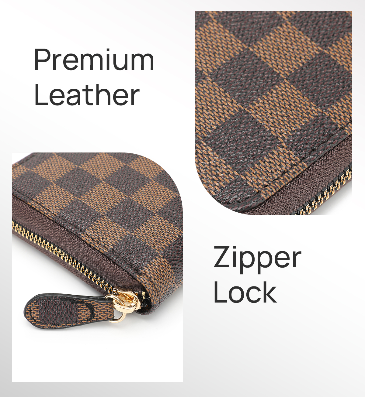 Jual [GRATIS BOX] VANDI Dompet Panjang Wanita Kulit Coklat Resleting ...