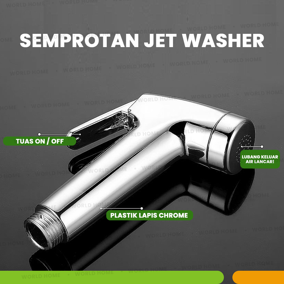 Jual World Home Shower Mandi 3 In1 Shower Kamar Mandi Satu Set 5 Mode Shower Head Simple Kepala ...