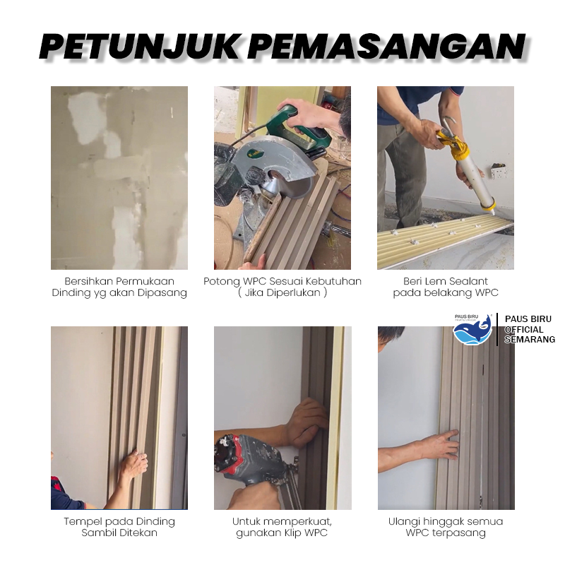 Jual Paus Biru - WALL WPC WOOD PANEL WALLPANEL WPC PVC KAYU DINDING ...