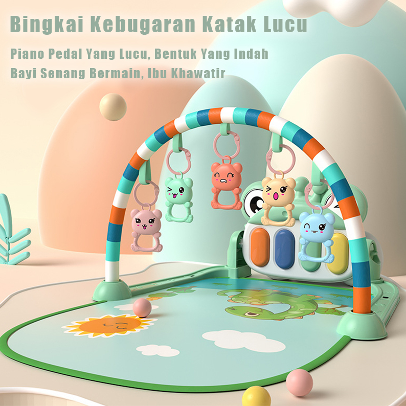 Jual HAPYEE bayi gym Playgym Mainan Bayi Rattle Playmate Musik Piano ...
