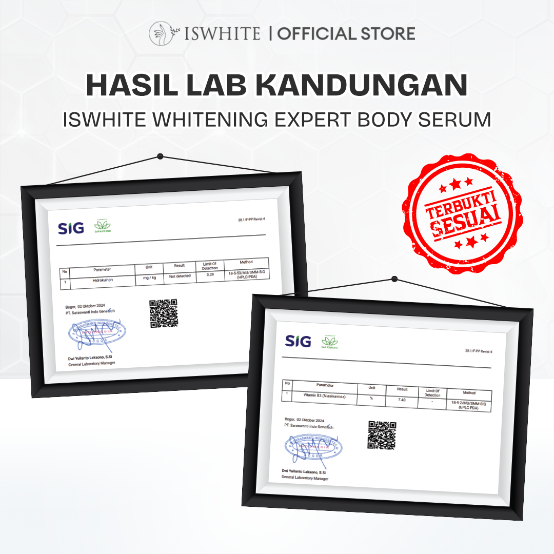 Jual ISWHITE Perfect Whitening Body Serum Package | Serum Badan Untuk ...