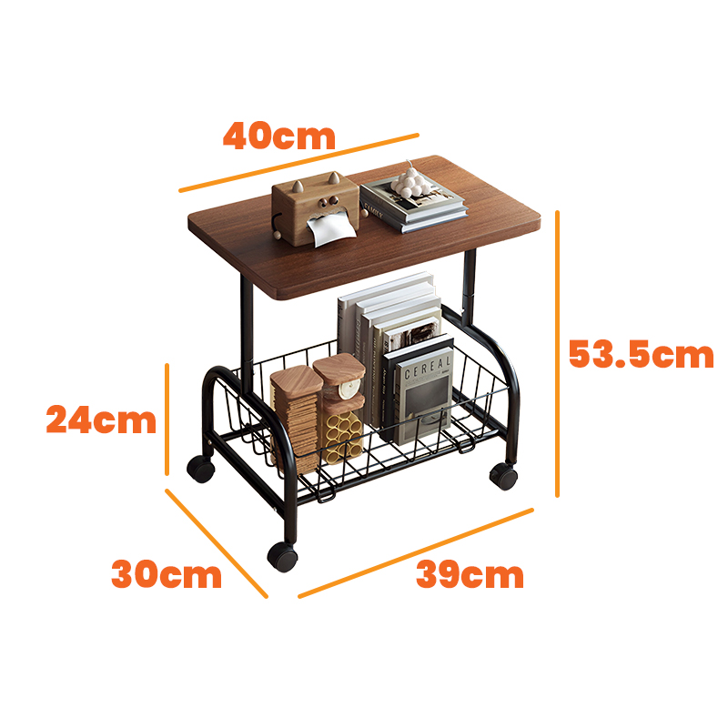 Jual Meja Roda Troli Serbaguna Meja Kayu – Rak Buku / Meja Samping Sofa ...