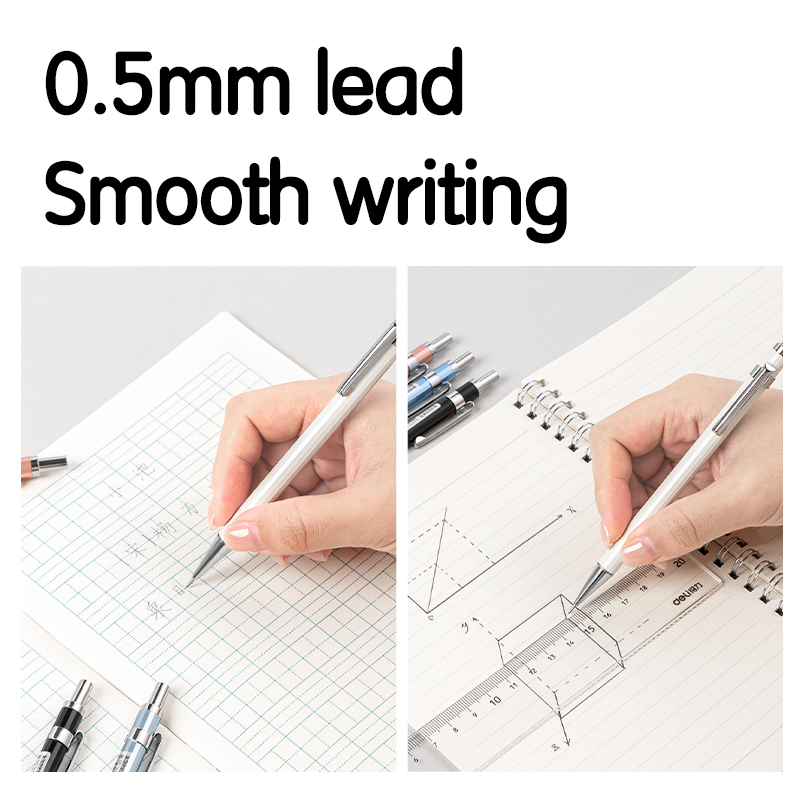 Jual Deli Metal Mechanical Pencil / Pensil Mekanik Besi 0.5mm Nyaman ...