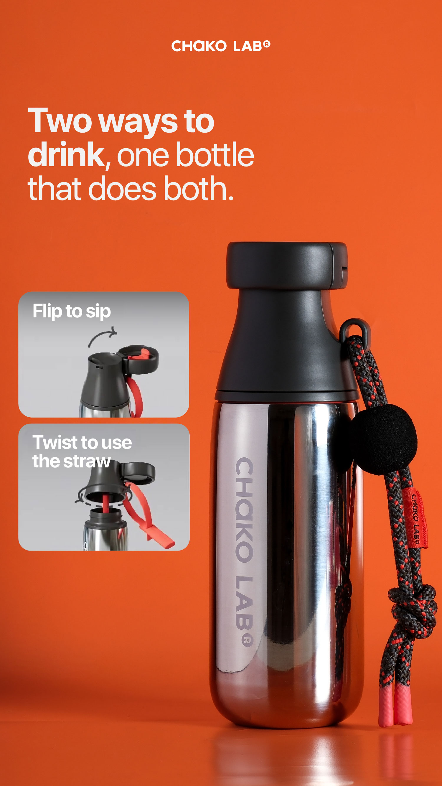 Jual CHAKO LAB Milk Pod Insulated Two-Ways Bottle 520ml | Shopee Indonesia