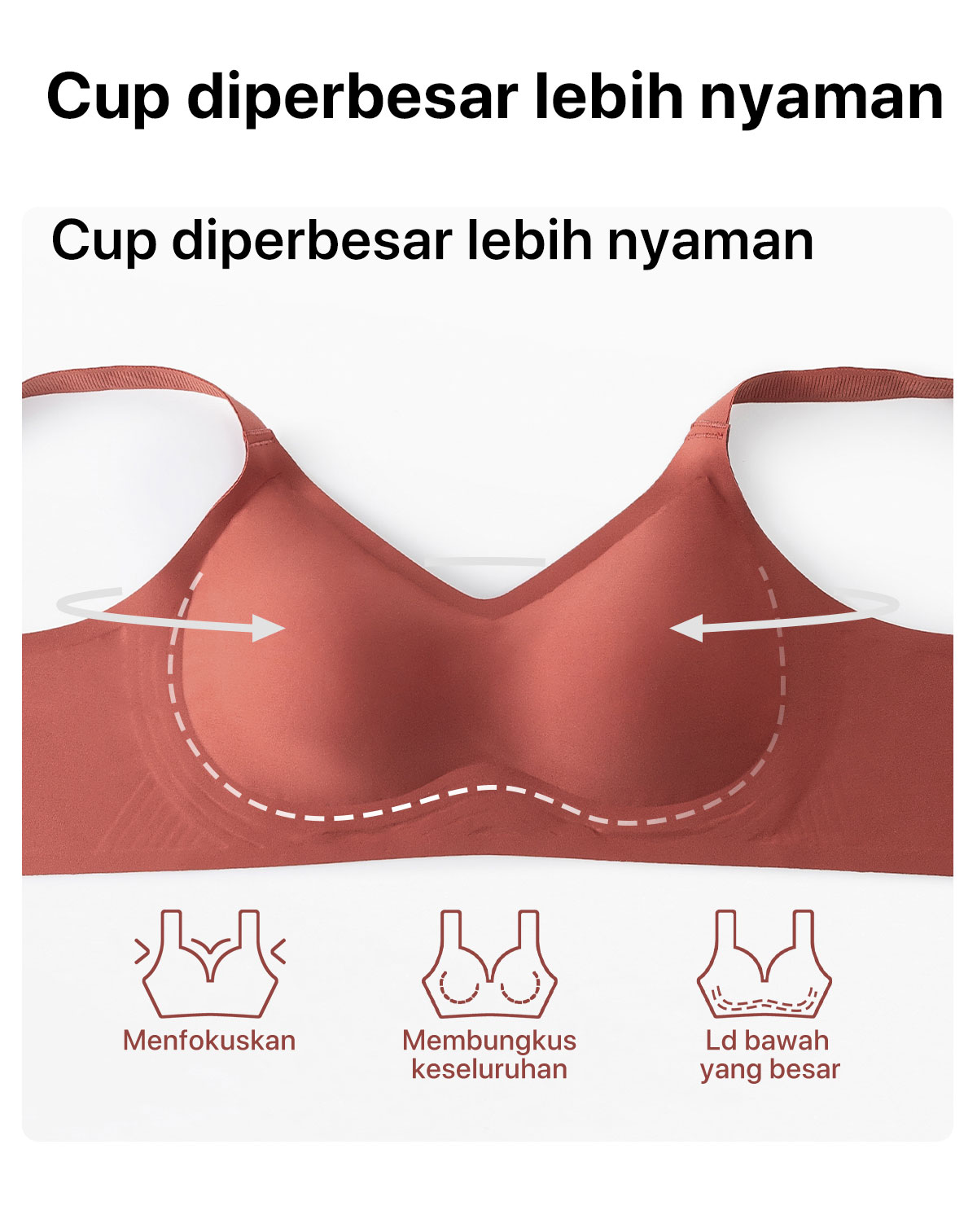 Jual GRENEY-Gbras-(2pcs)Bra Bigsize Tali Bra Lebar Bergesper Pakaian ...