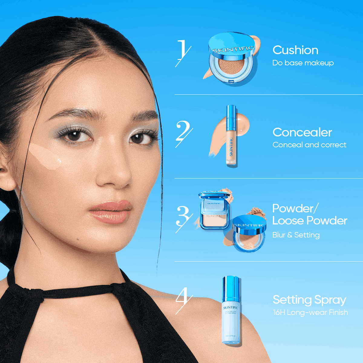 Jual SKINTIFIC -Matte Makeup Series | Perfect Stay Velvet Matte Cushion ...