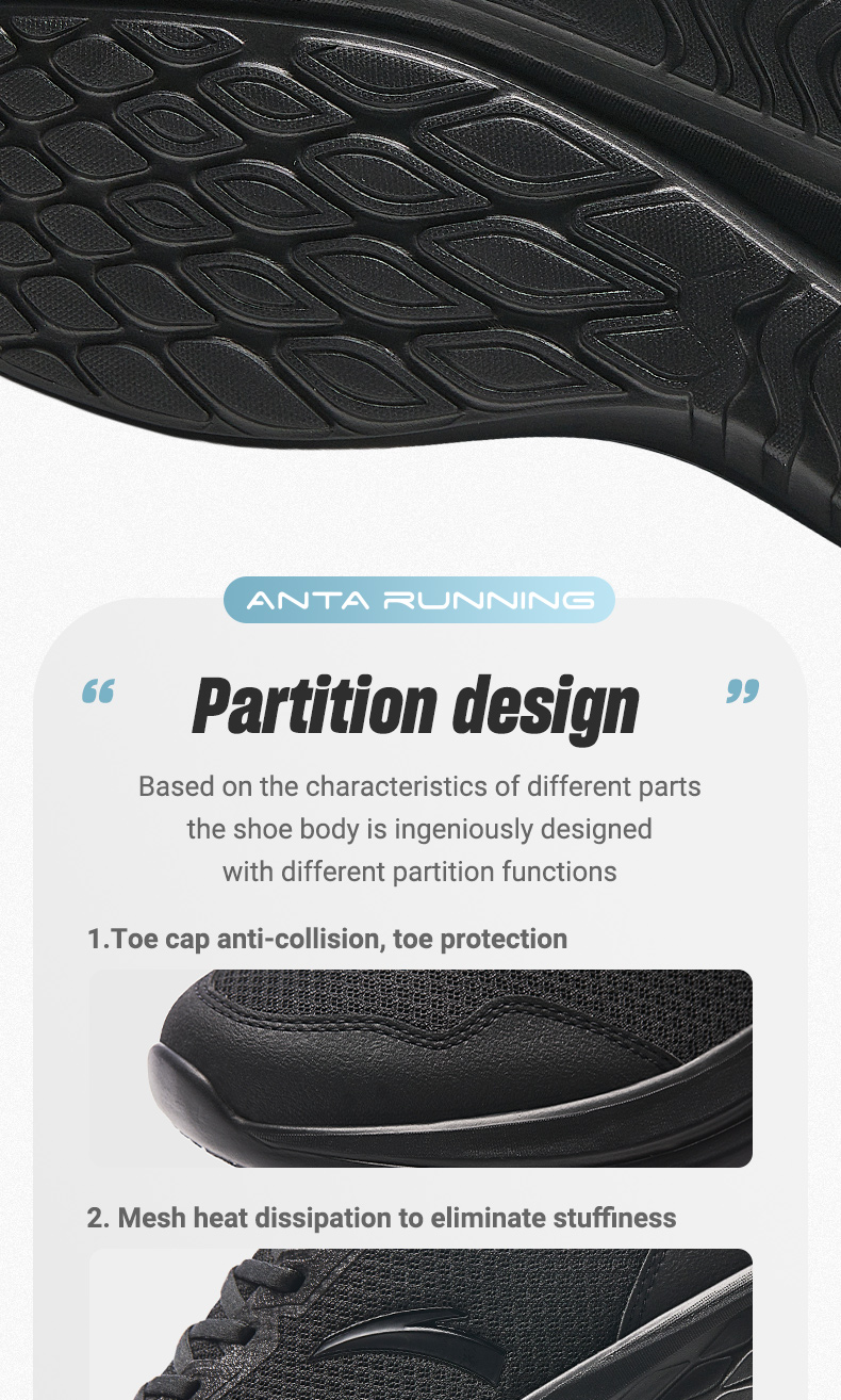 Jual ANTA Sepatu Lari Pria Sepatu Olahragar Sepatu Sneakers Pria Men Running Shoes 9124E5513 ...