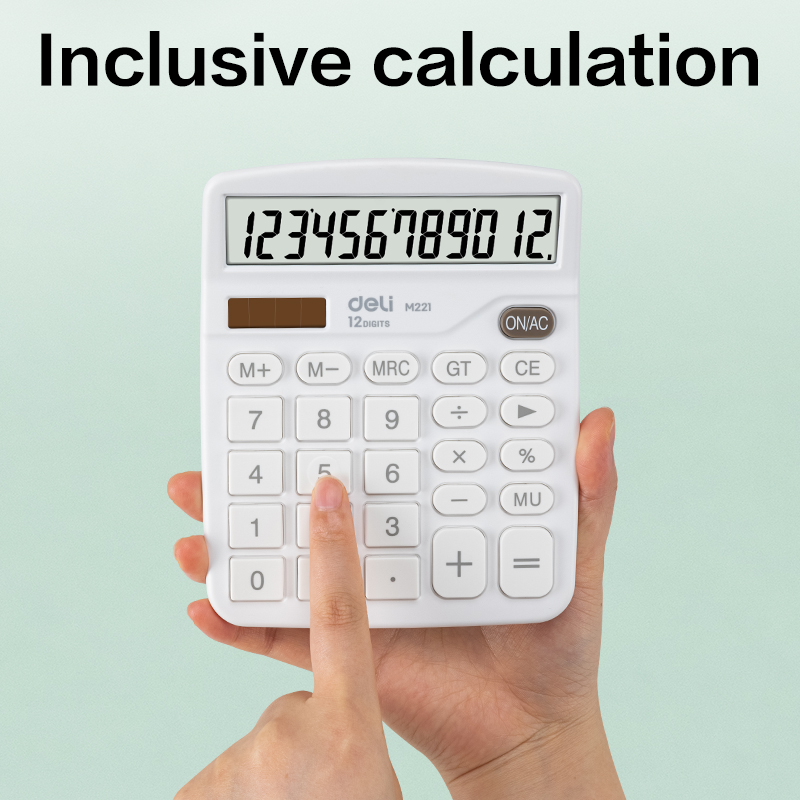 Jual Deli Desktop Calculator / Kalkulator Meja 12 Digit Dual Power Layar LCD TE837C | Shopee ...