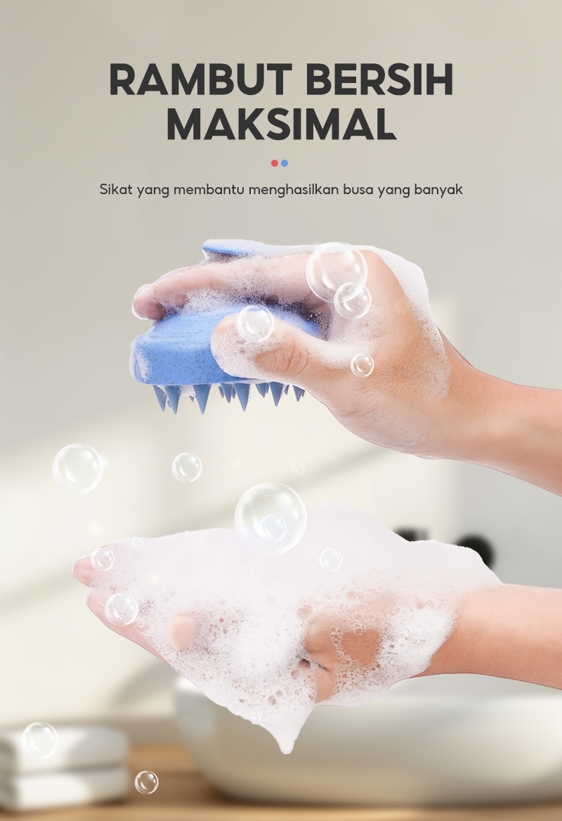 Jual OHSOME - 40000KM Shampoo Brush With Handle Brush Sikat Rambut ...