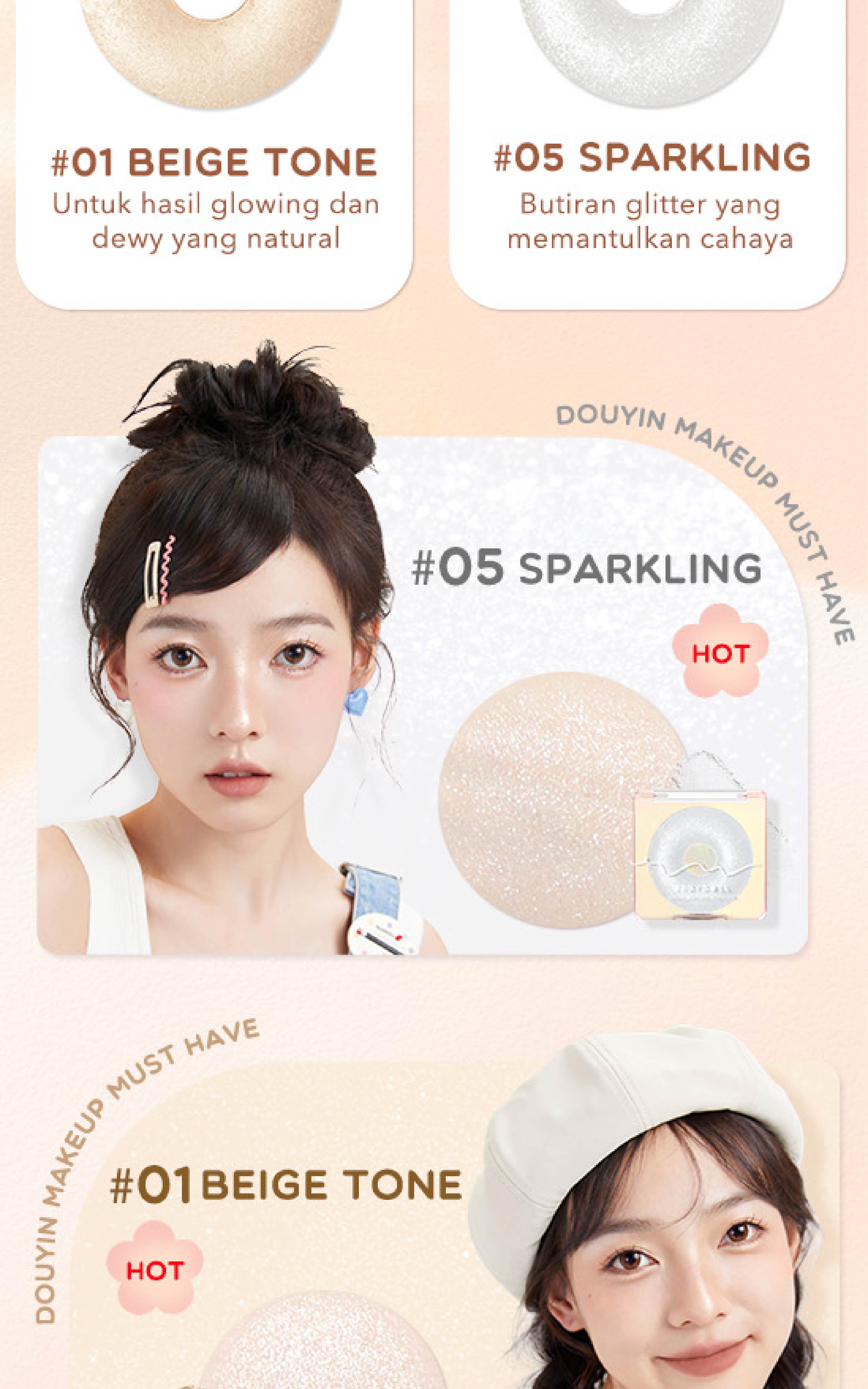Jual Judydoll Donut Highlighting Powder - 4gr (Highlighter Powder ...