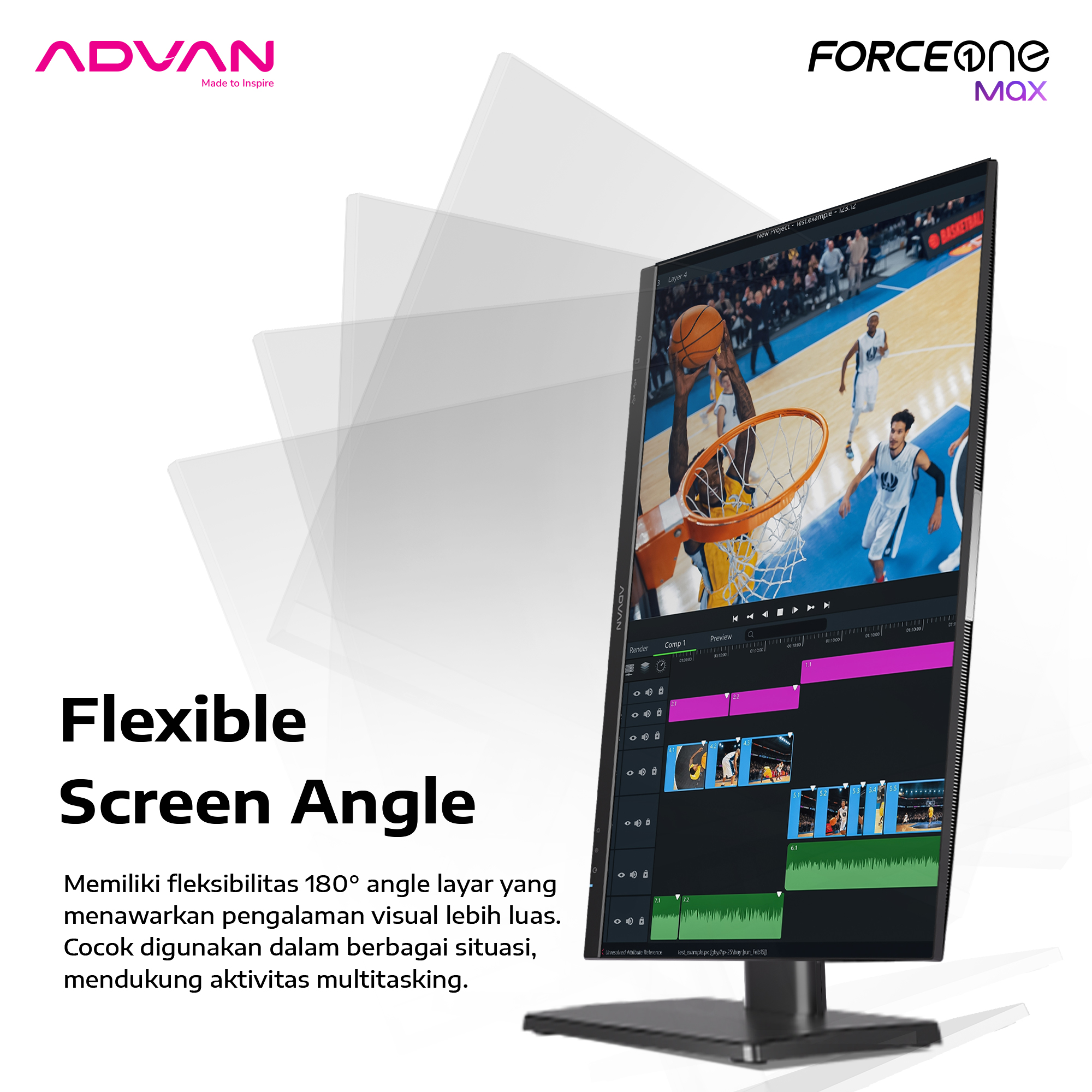 Jual [New Launch] ADVAN Force One Max AIO PC Gaming 27 Inch 100Hz Intel ...