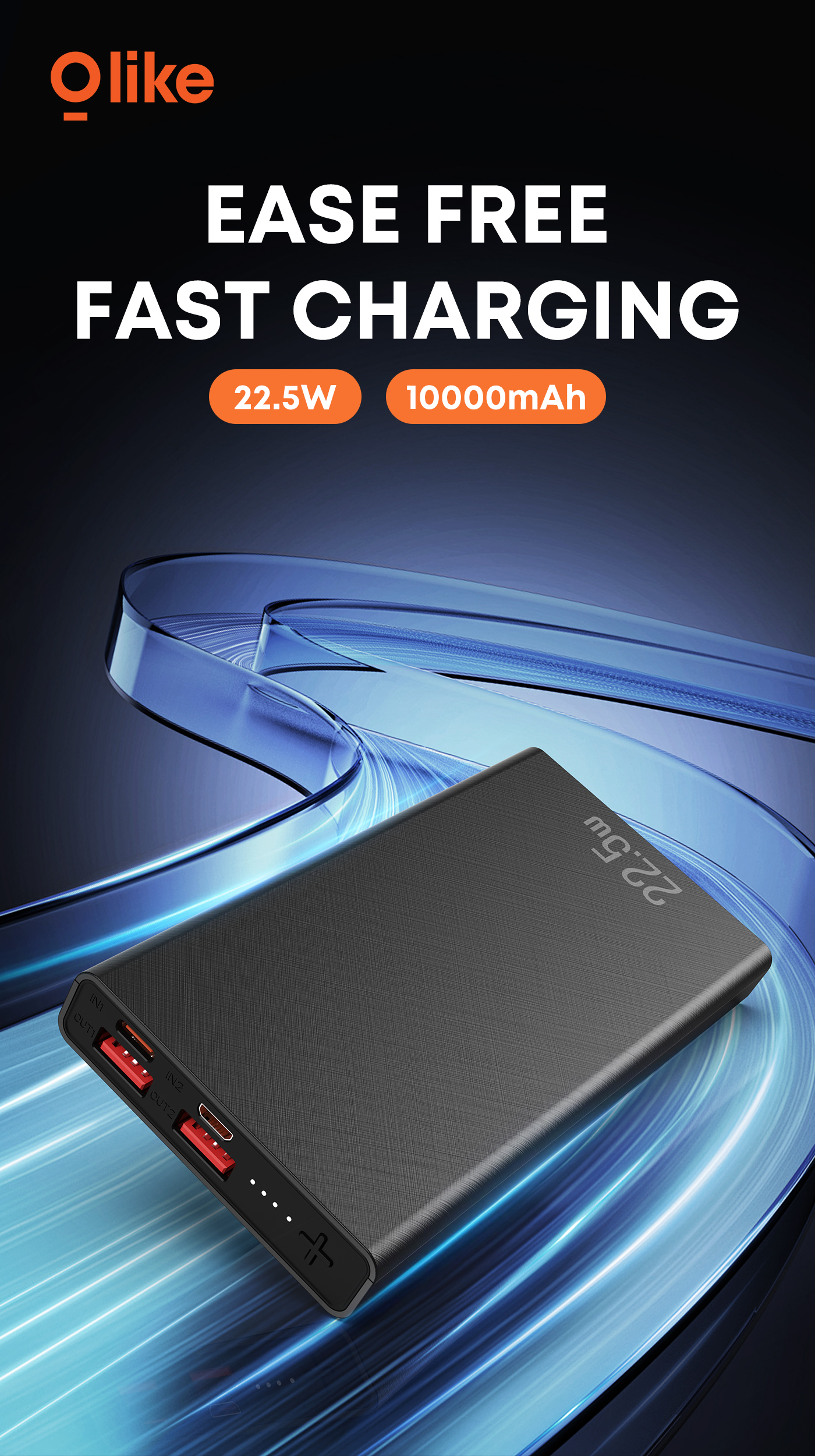 Jual Olike Powerbank Fast Charging 22.5W Free Pouch 10000mAh P200 USB ...