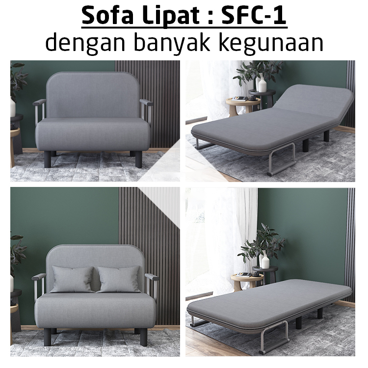Jual KUKAHOME Sofa Bed Lipat Tempat Duduk Multifungsi Sofa Tidur 2In1 ...