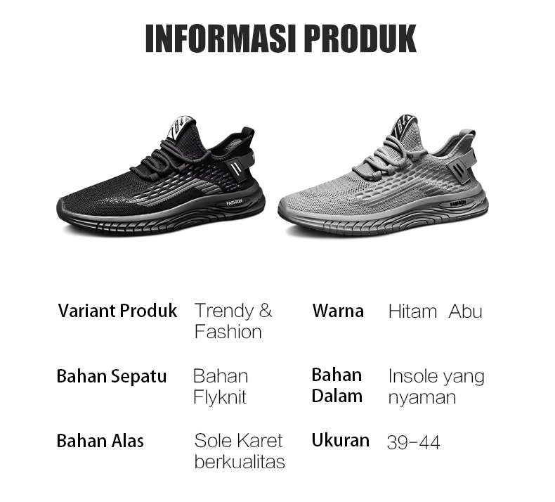 Jual Leedoo Sepatu Pria Sneakers Casual Running Sepatu Cowo Bahan Kain ...