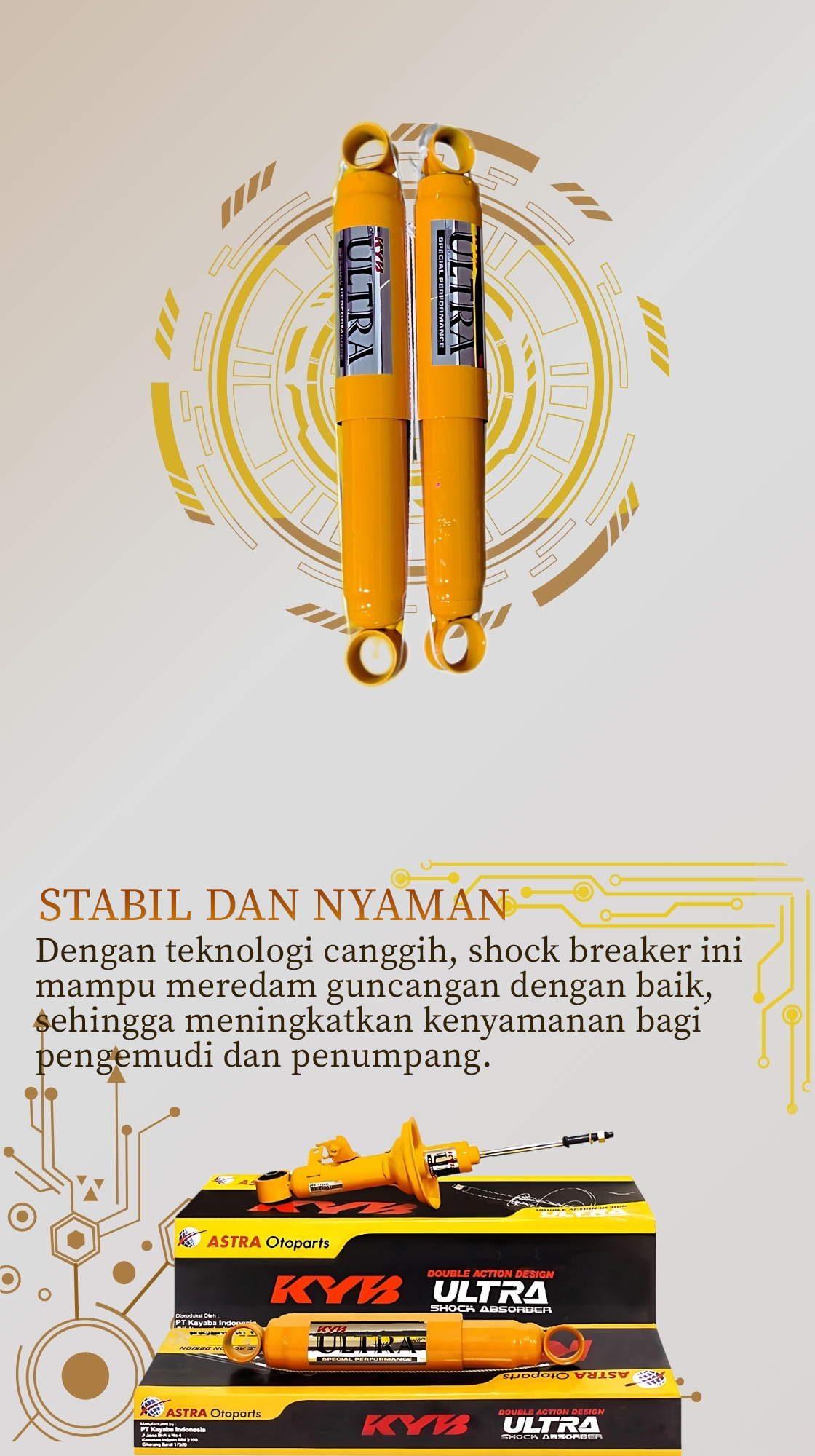 Jual Kayaba / KYB Ultra Shockbreaker Mobil Daihatsu Taruna 1999-2007 ...