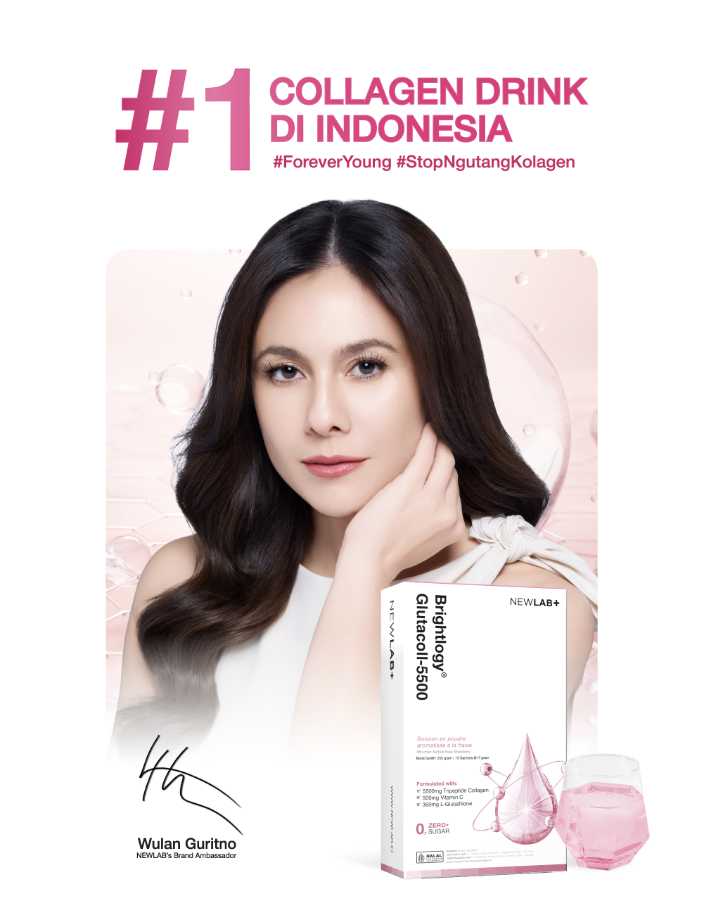 Jual NEWLAB Mini Brightlogy GlutaColl-5500 | Collagen Drink | Minuman Collagen & Minuman ...