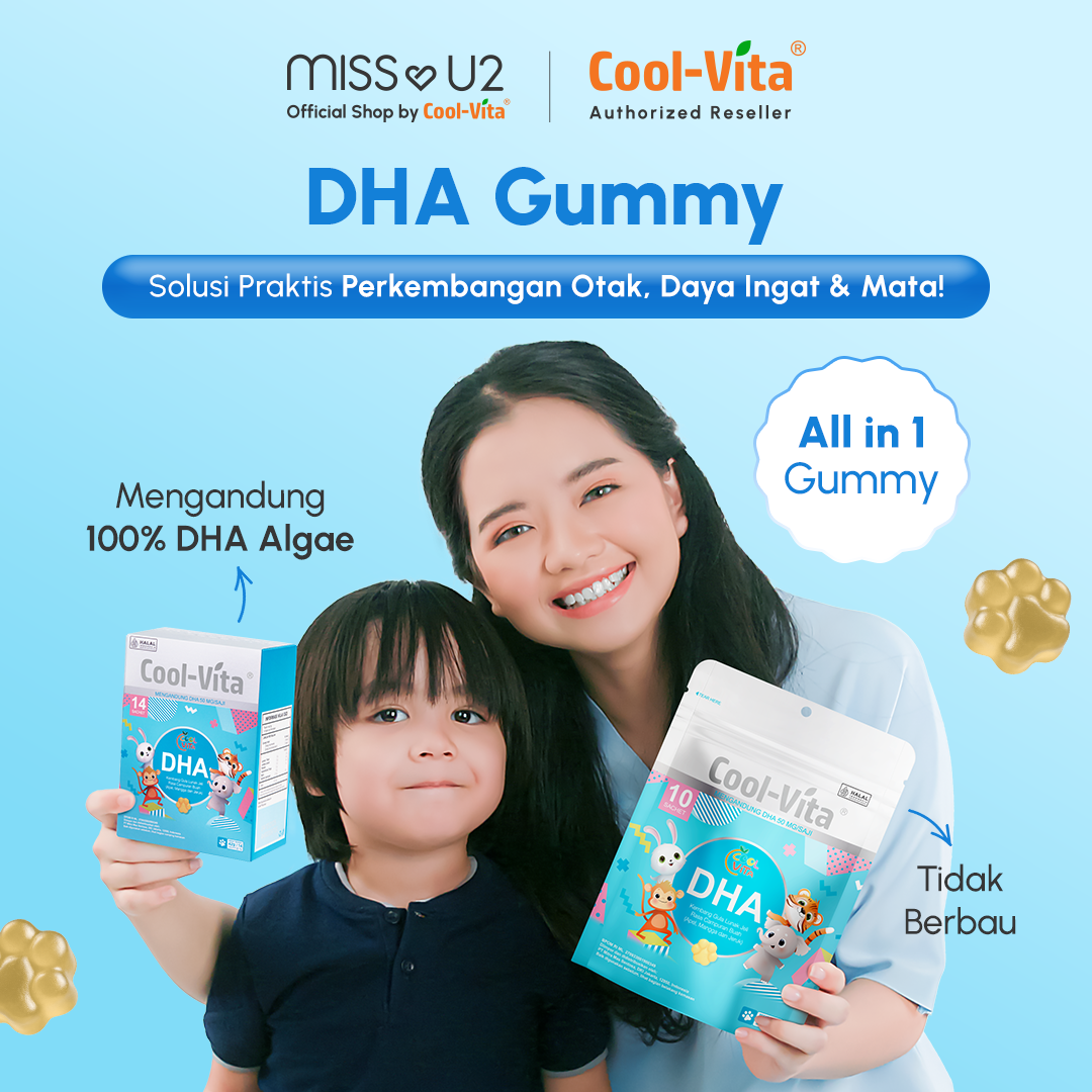Jual COOLVITA ORIGINAL 1 POUCH DHA GUMMY Rasa Apel, Mangga, dan Jeruk | Untuk si Kecil yang ...