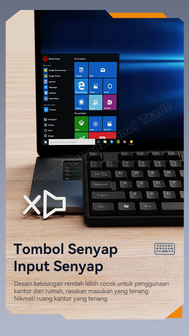 Jual OLYPS Keyboard Kabel USB 104 Keys Full Size Office Wired Keyboard ...