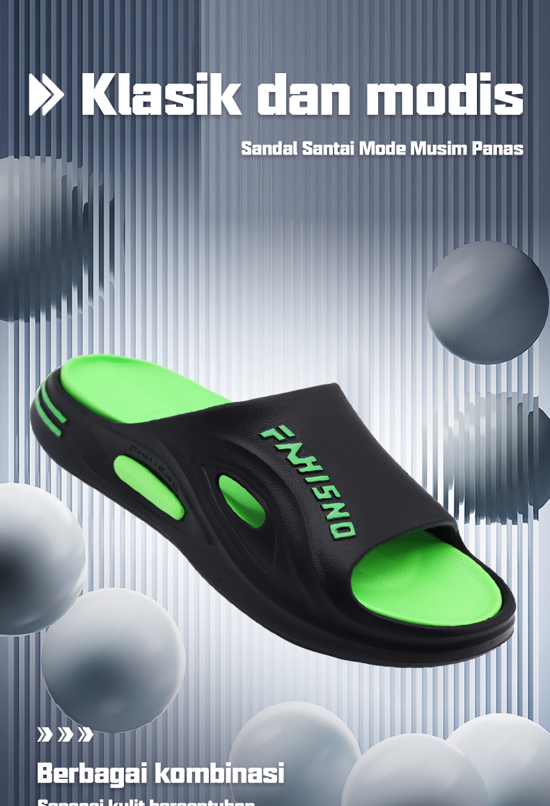 Jual Sandal pria terbaru 2026 gaya Korea nyaman karet tahan aus anti ...