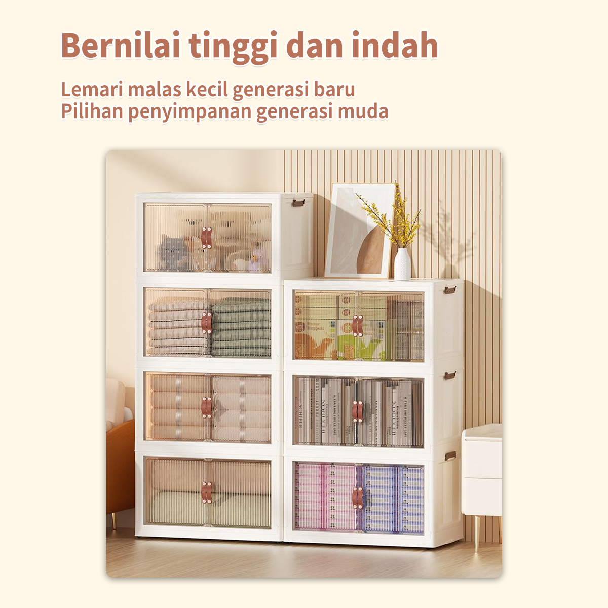 Jual Hidup Mewah Pabrik lokal Storage box Lipat Folding Polibox ...