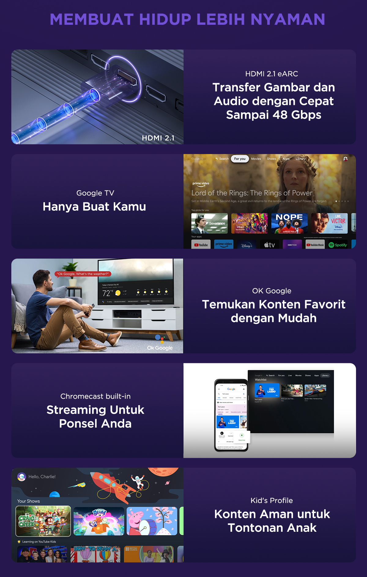 Jual iFFALCON by TCL 55U64 - 55 inch Google TV - 4K UHD | Shopee Indonesia