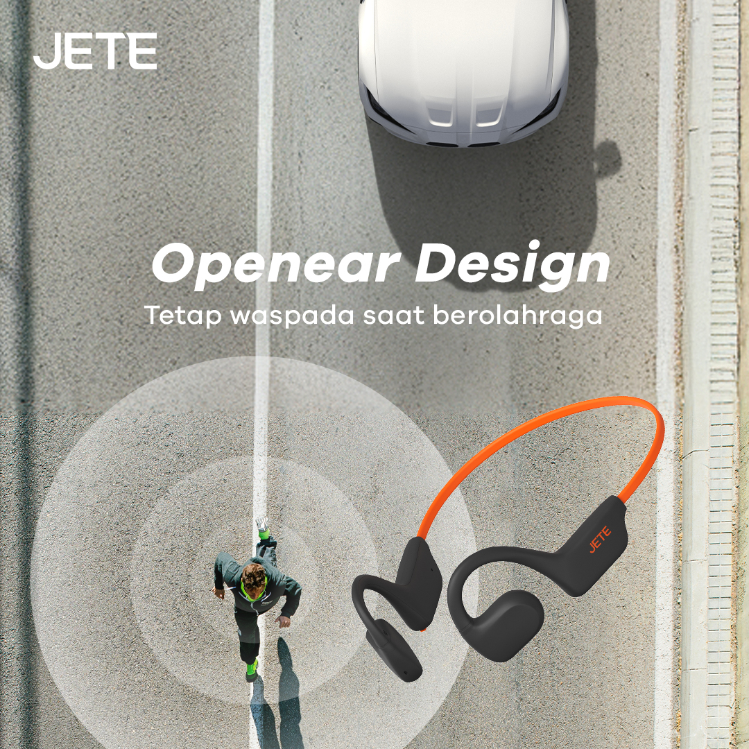 Jual JETE Headset Opentune Running Open Ear Air Conduction IPX5 ...
