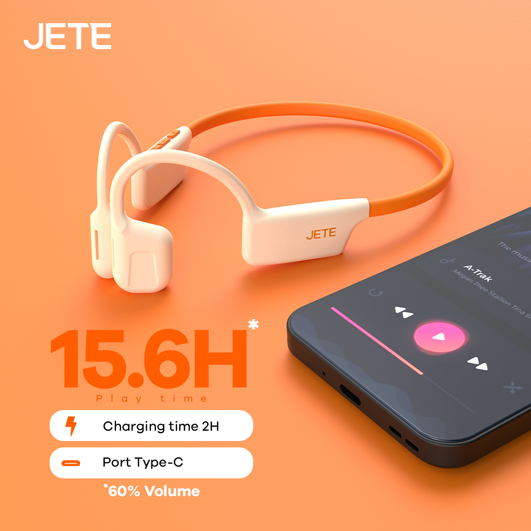 Jual JETE Headset Open Style Running Open Ear Air Conduction IPX4 ...